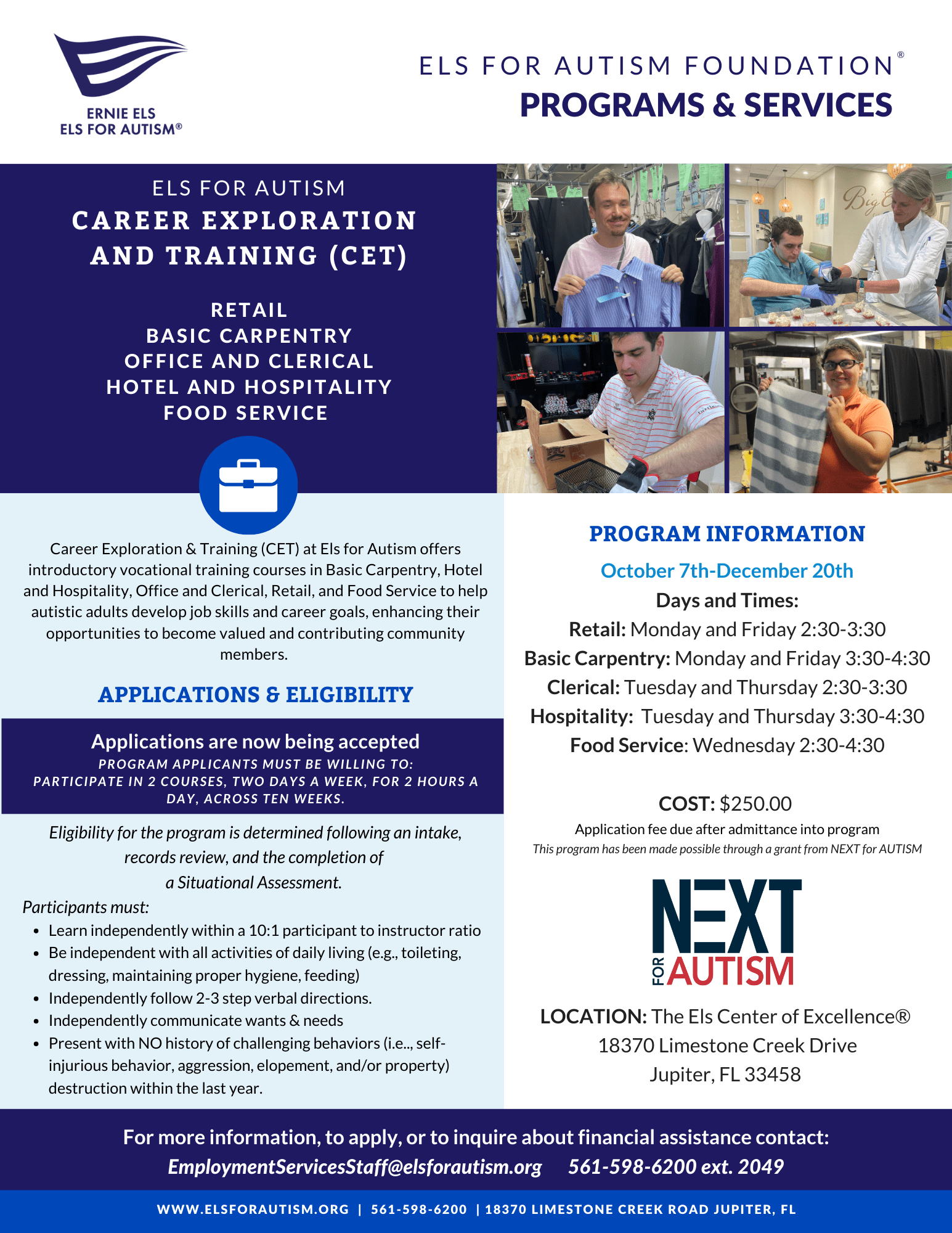 Employment Programs - Els for Autism