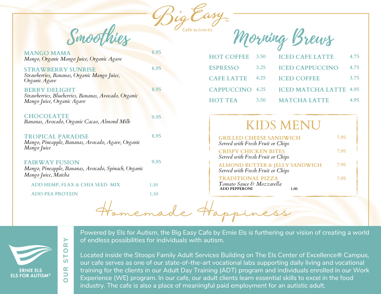 Big Easy Cafe - Els for Autism
